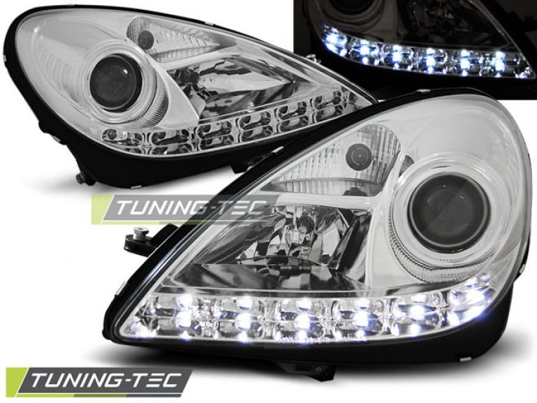 LED Tagfahrlicht Design Scheinwerfer für Mercedes Benz SLK R171 04-11 ...