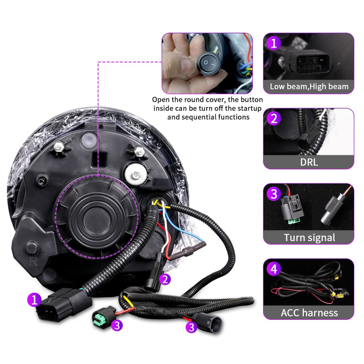 VOLL LED Tagfahrlicht Scheinwerfer Set für Mini Cooper R50/R52/R53 01 ...