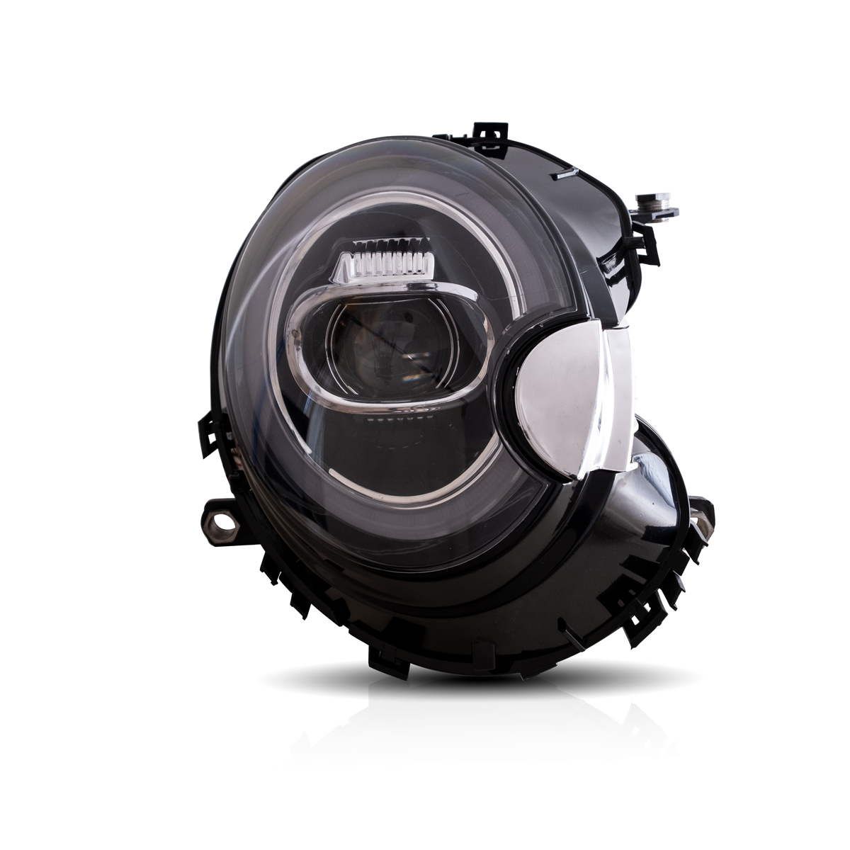 VOLL LED Tagfahrlicht Design Scheinwerfer für Mini Cooper 06-14 schwarz ...